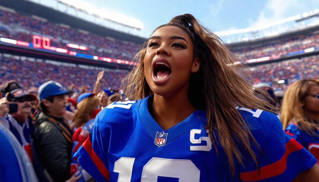 "Ava Louise NFL Game Stunt: OnlyFans Model Shocks at MetLife Stadium"