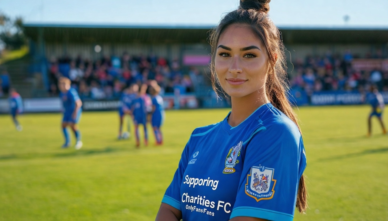 "Belle Grace, OnlyFans Model, Sponsors Charity Soccer Team | Supporting Charities FC"