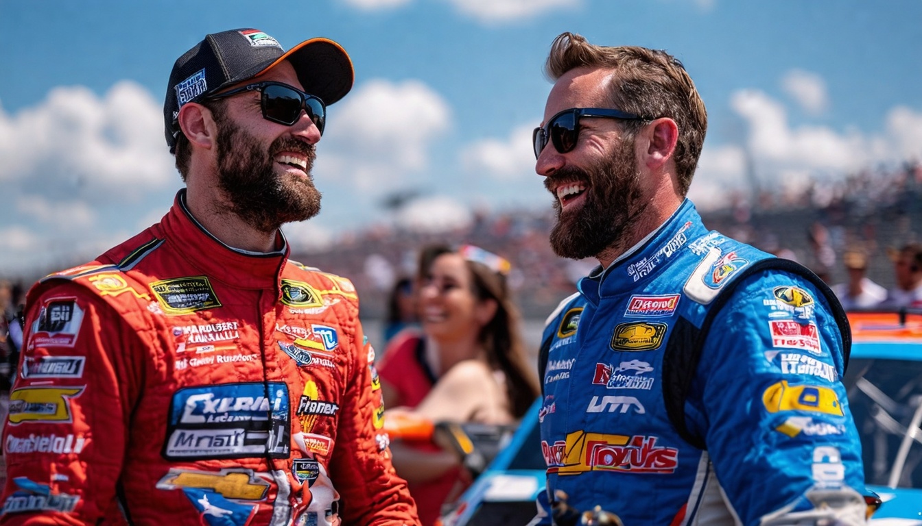 "Humorous Exchange Between NASCAR Drivers Corey LaJoie and Shane van ...